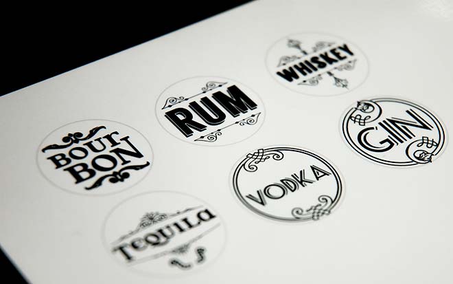 Bottle Tops: Our quick bar makeover, with printable liquor bottle ...